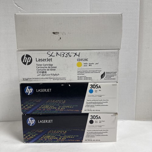 HP 305A Genuine CE410A CE411A CE412A CE413A Toner Print Cartridge Set ...