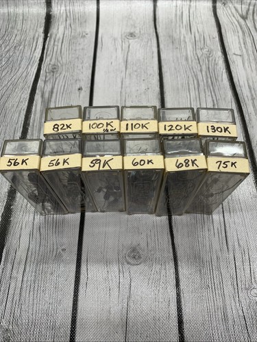 Carbon Resistors Vintage Lot – Assorted Values- Range From 56k To 130k ...