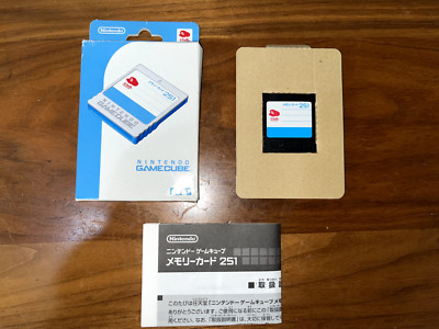 GameCube 251 Slot Memory Card Black / Blue Official Club Nintendo ...