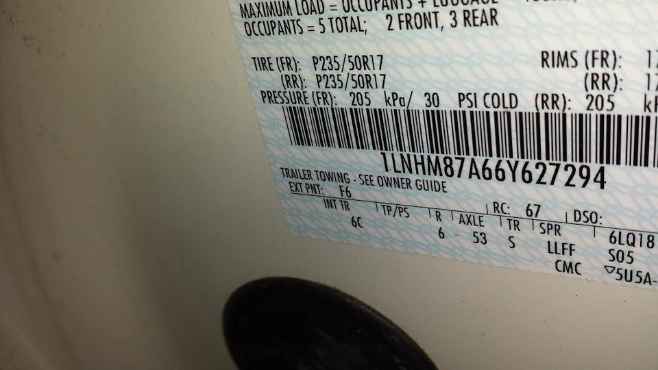 2003 2004 2005 2006 LINCOLN LS LEFT FRONT INTERIOR DOOR PANEL SILVER ...