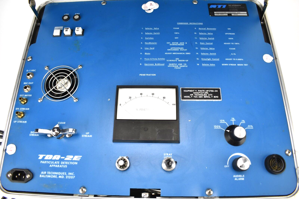 ATI Air Techniques TDA-2E / TDA-2EN Portable Aerosol Photometer ...