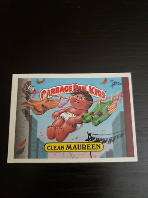 1986 Garbage Pail Kids 242a CLEAN MAUREEN Original Series 6 GPK 1* Back ...