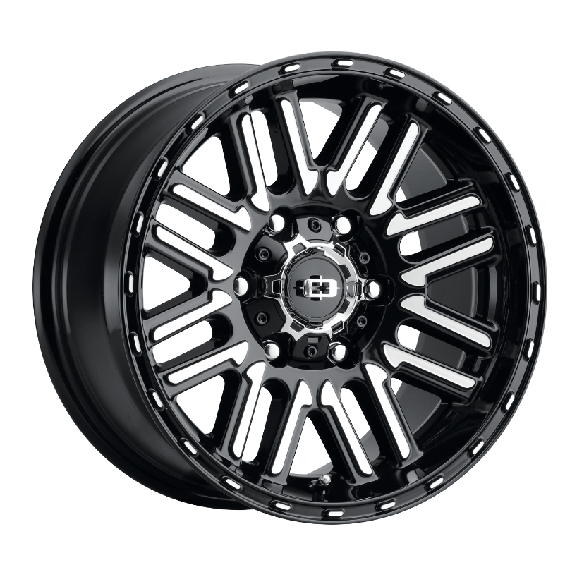 VISION 348 Nexus 18X8.5 8X170 Offset 0 Gloss Black Machined Face ...