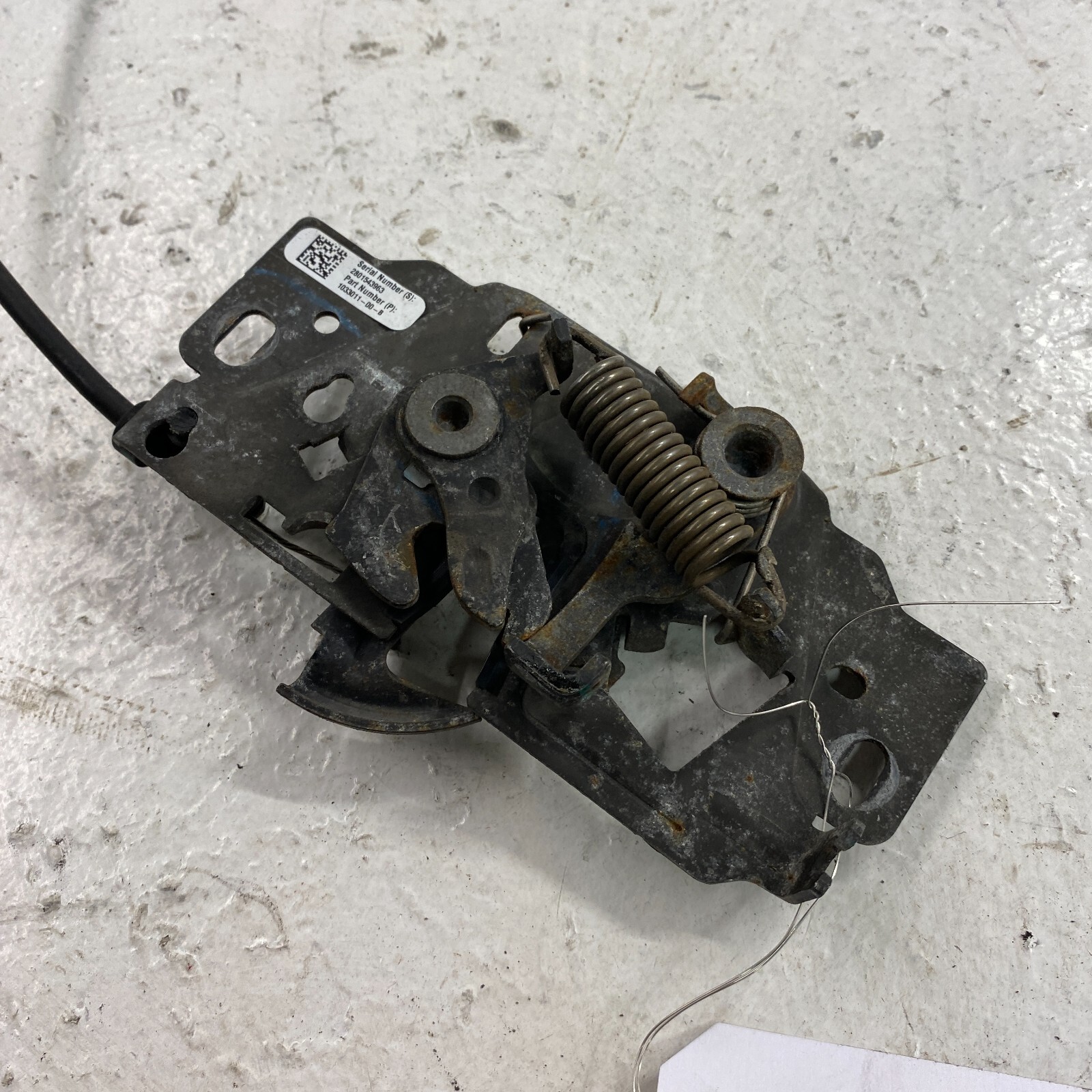 Left Driver Hood Lock Latch Release Cable Assembly OEM Tesla Model S ...