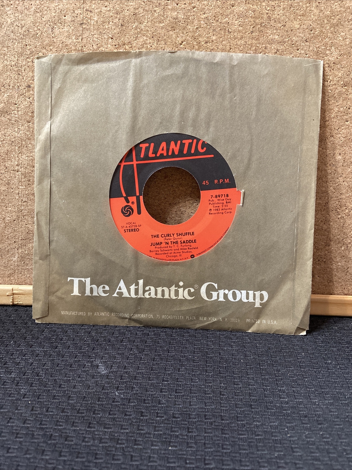 JUMP 'N THE SADDLE BAND-The Curly Shuffle-US 7" S-ATLANTIC RECORDS 7 ...