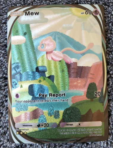 ART CARD ~ Pokemon Pocket TCG Mew Illustration Immersive Textured ~ | eBay