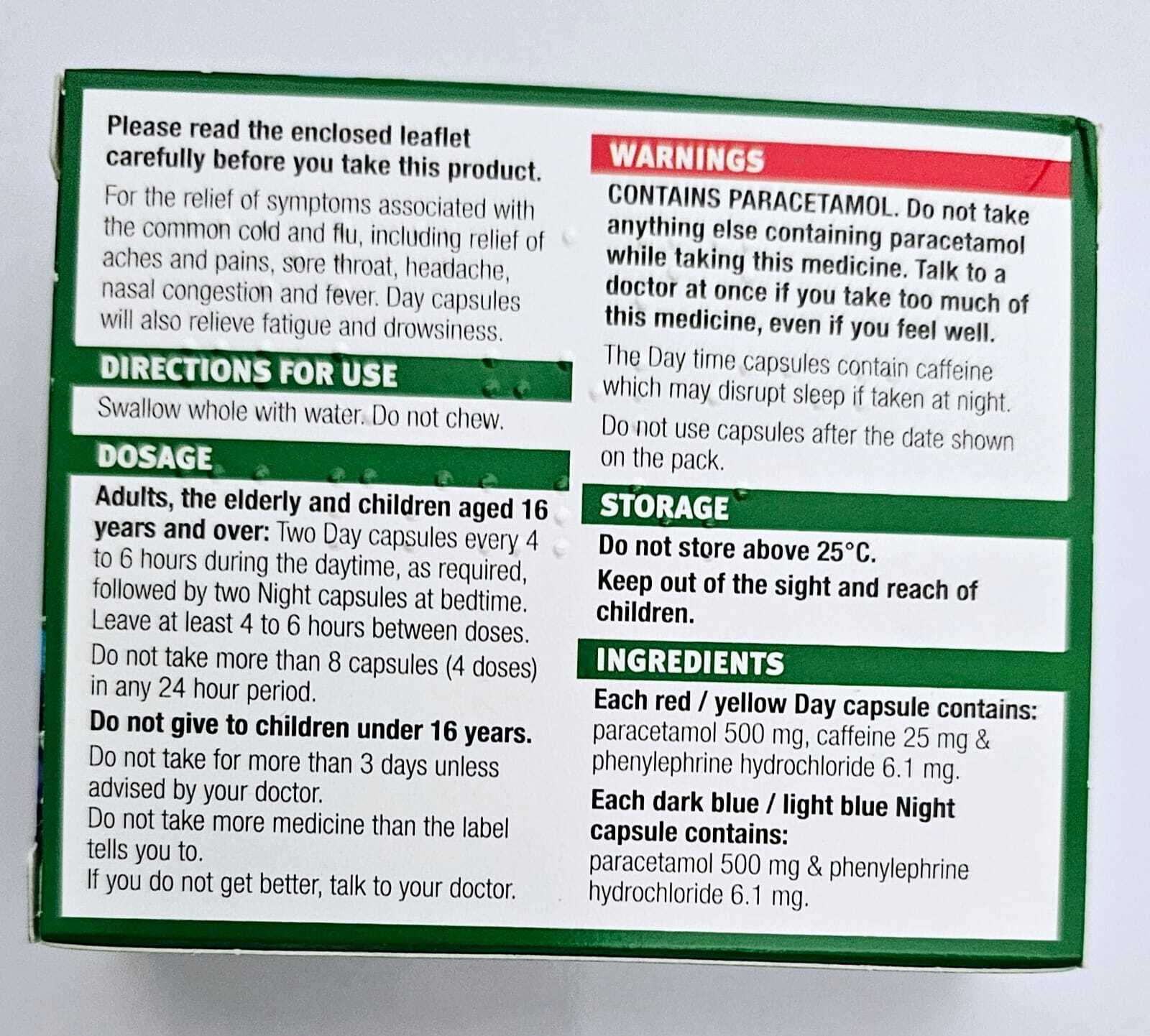 Galpharm Flu Max Chest Cough Tablets Day Night Cold & Flu Relief ...