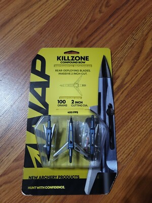 NAP Killzone Trophy Tip Broadhead 100 Grain 3-pack 33576609971 | eBay