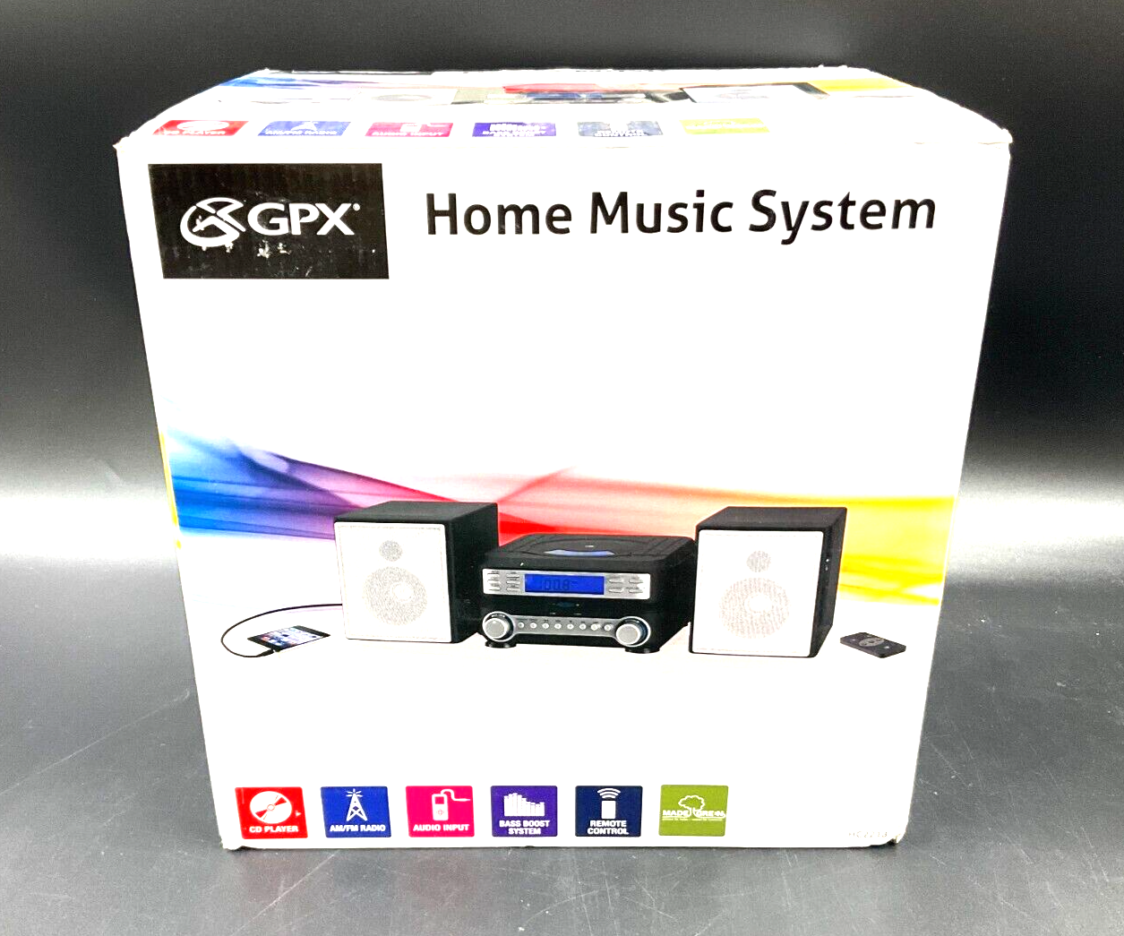 GPX HC221B 2 Channel Stereo Home Music System - Silver for sale online ...