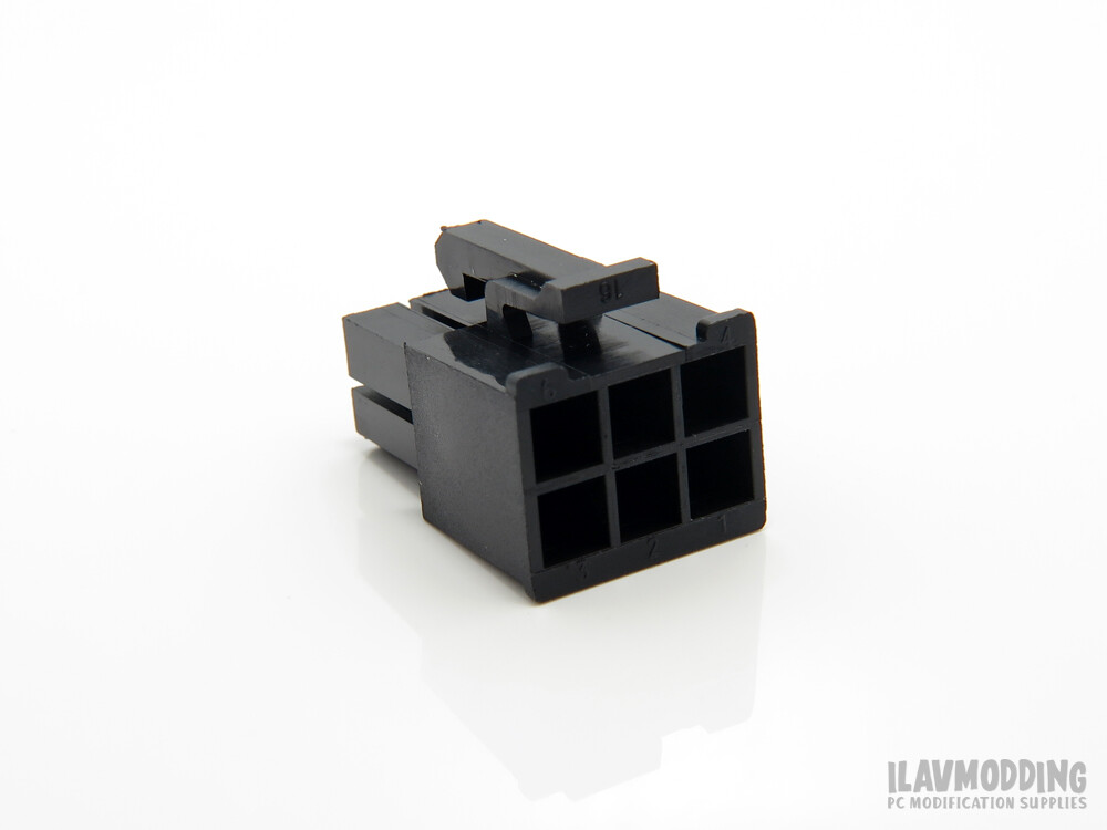 PC 6-pin Modular Connector Housing Female - BLACK [1pc] | eBay
