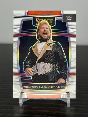 Ted DiBiase Million Dollar Man 2022 Panini Select WWE White Prizm 76/99 ...