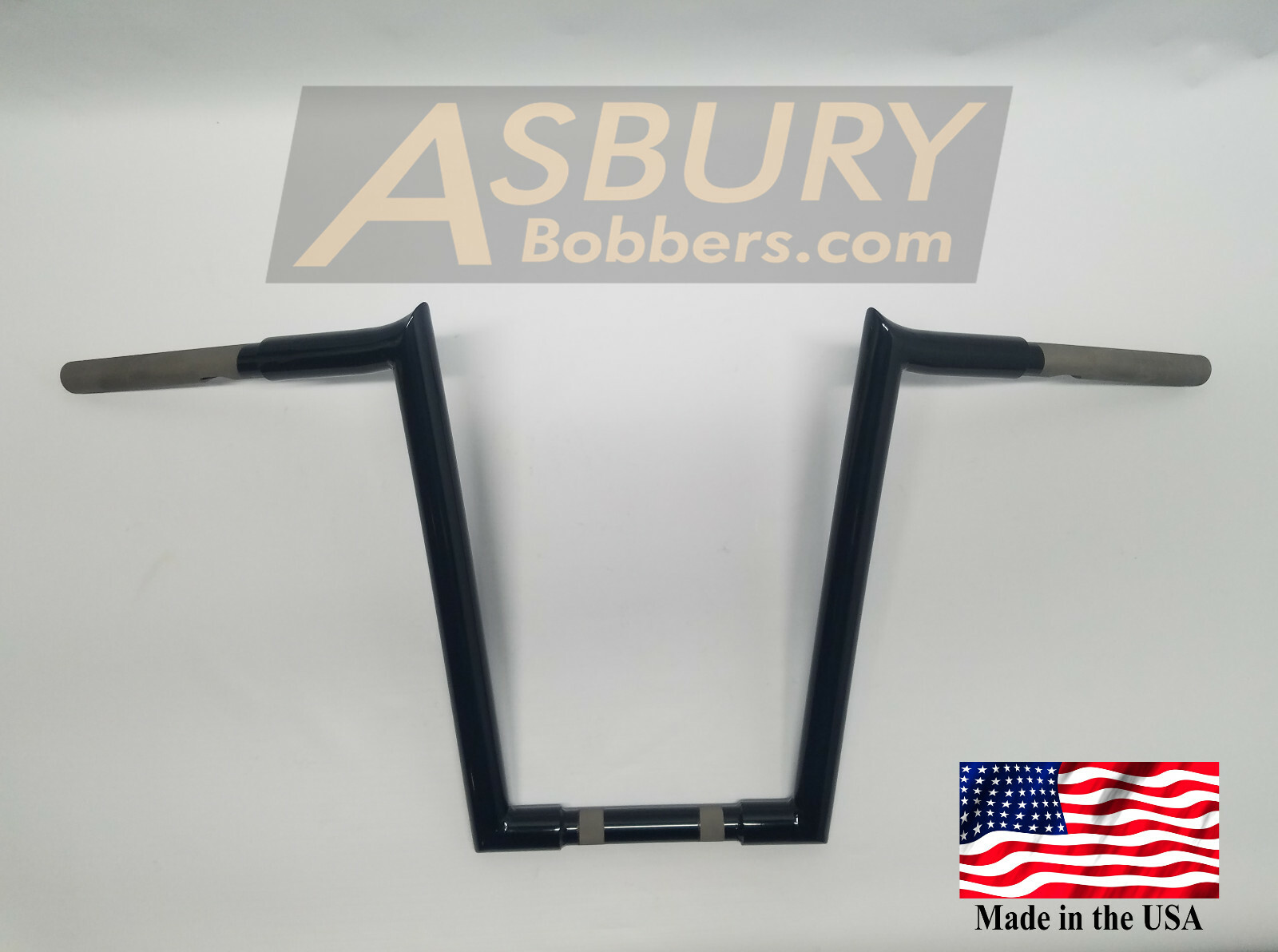 Meat Hooks 16" STR8 Gloss Black 1-1/4 tube Dyna, Softail, Sportster ...