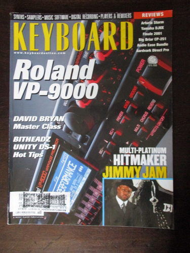 KEYBOARD MAGAZINE NOVEMBER 2000 JIMMY JAM DAVID BRYAN MASTER CLASS ...