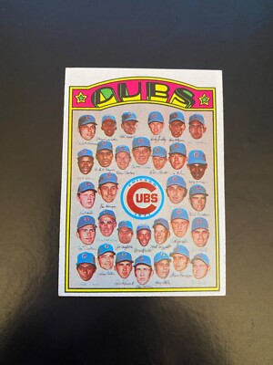 1972 TOPPS BASEBALL #192 CHICAGO CUBS TEAM!! $1 SHIPPING!! | eBay
