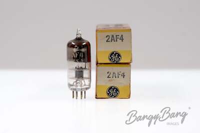 2 Vintage General Electric 2AF4/2DZ4 UHF Triode TV Audio Vacuum Tube ...