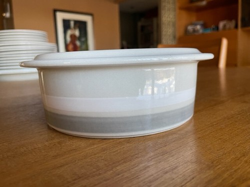 Rare 1980 ARABIA FINLAND CASSEROLE/SERVING BOWL Vintage Stoneware SALLA ...