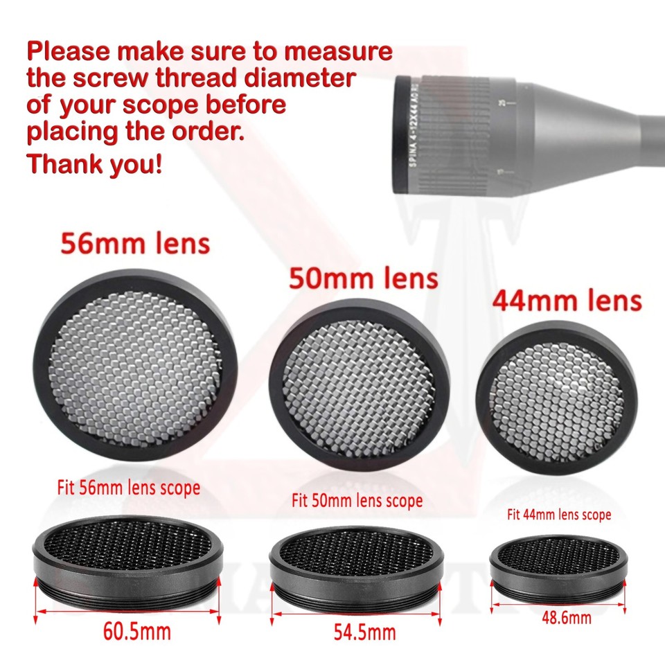 Sunshade Protective 44MM/50MM/56MM killflash Cover Rifle Optical Scope ...