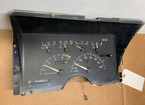 1992 1993 1994 Chevy GMC C1500 Truck Sierra Silverado Gauge Instrument ...