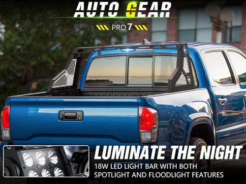 Sport Bar Truck Bed Chase Rack Roll Bar Adjustable For Tundra/Canyon ...