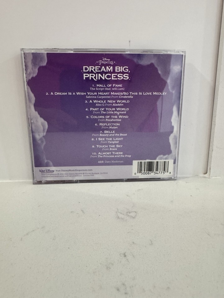 Disney Princess: Dream Big, Princess CD – Various Artists – Kids Disney ...