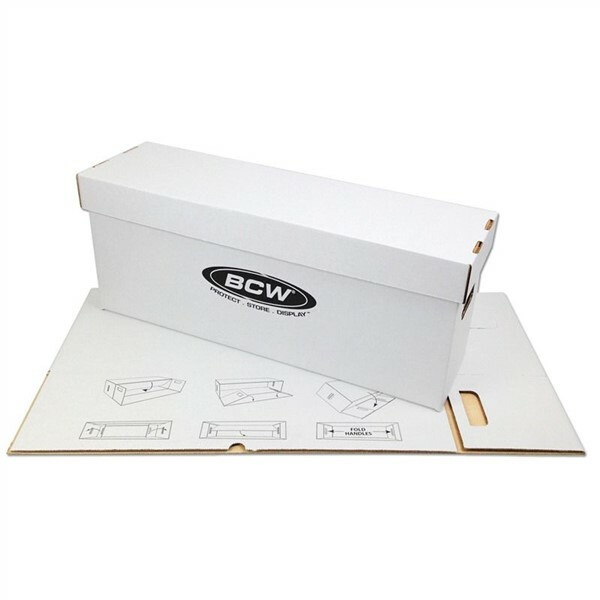 Lot of 5 BCW Long Cardboard Comic Book Storage Boxes box holds 250-300 ...