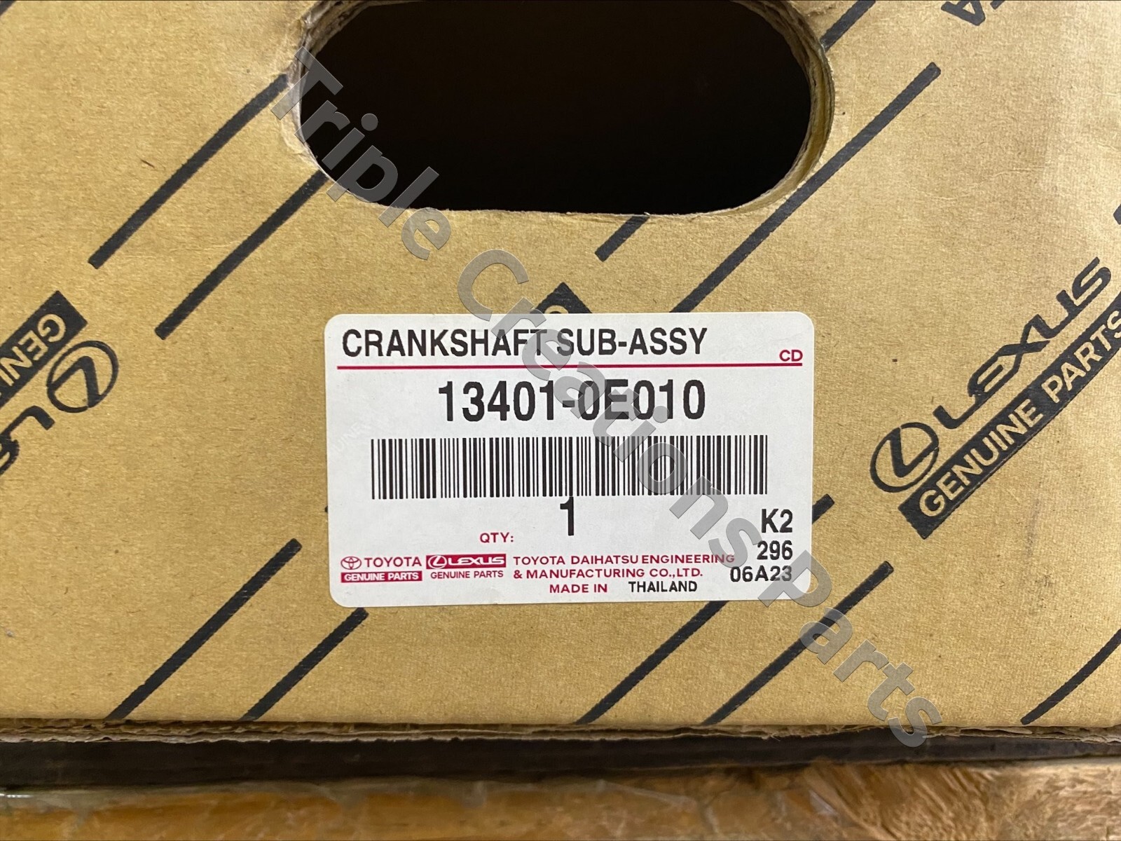 Toyota Genuine 134010E010 Crankshaft Sub-Assy 13401-0E010 OEM | eBay