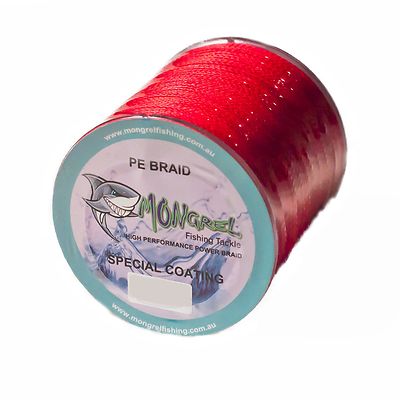 New Braid Fishing Line 30LB 500M Mongrel Fishing Tackle Braid Red ...