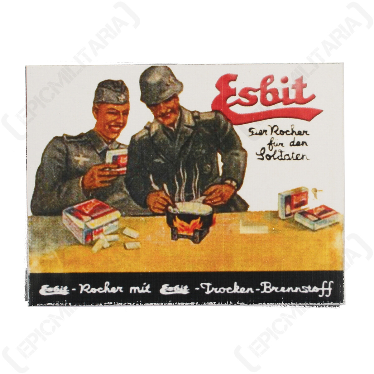 WW2 German Soldiers Esbit Box and Instructions - Reproduction Pocket ...