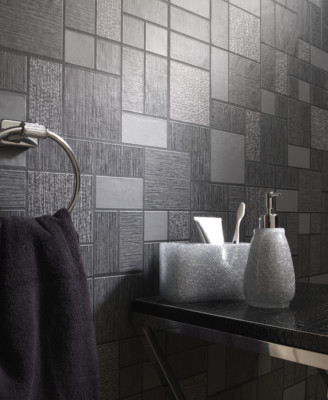 Bathroom Tile Effect Wallpaper – Rispa