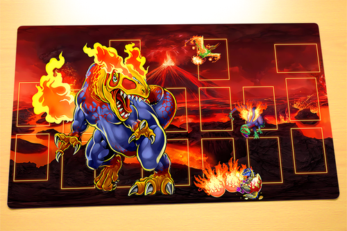 No.753 Yugioh TCG Custom Playmat Jurrac Giganoto Ptera Aeolo Stauriko ...