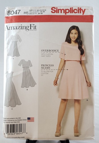 Misses/Miss Petite Dress Slim, Average, Curvy Fit Simplicity Sewing ...