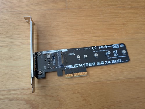 ASUS HYPER M.2 X4 MINI PCIe PCI-E PCI Express Card | eBay