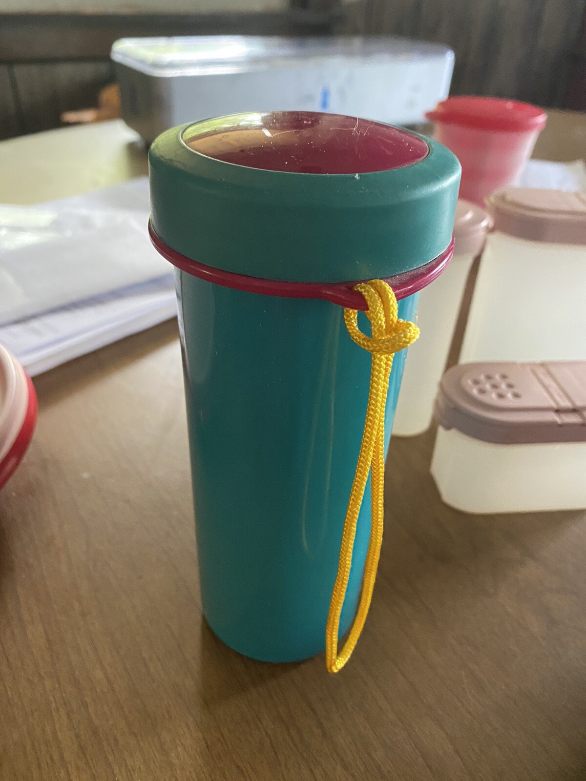 Vintage Tupperware Travel Cup Teal/Pink | eBay