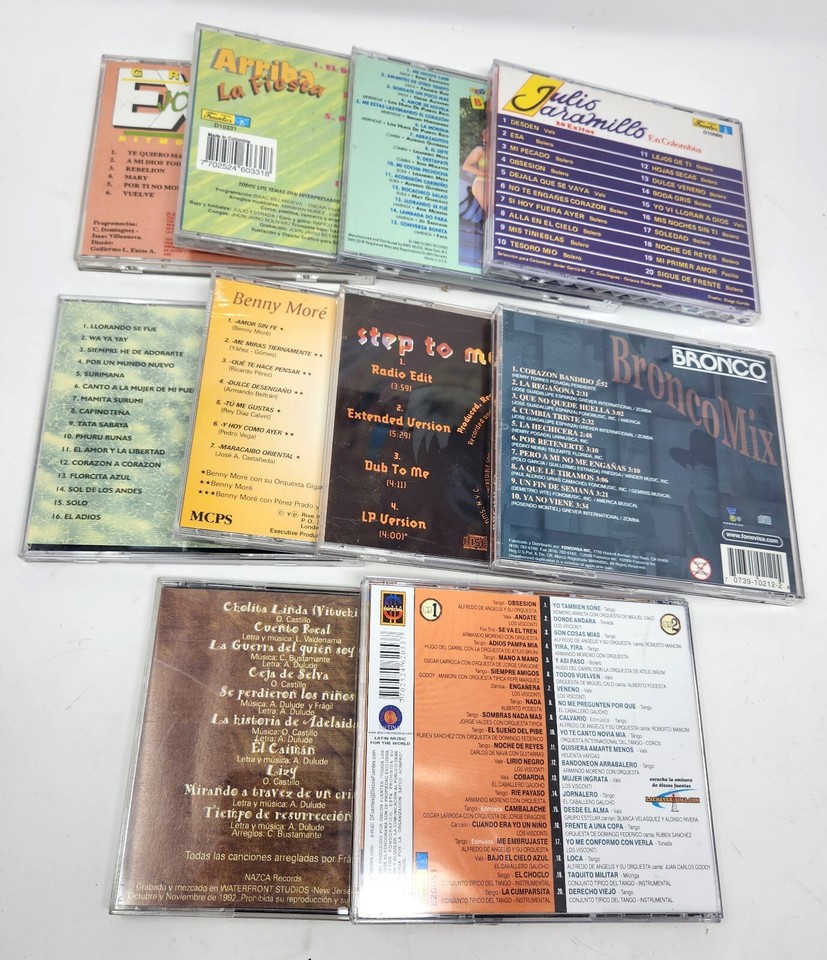 Record Store Bundle Lot 3 - 10 Latin Music CD's Opened for Demo Only | eBay