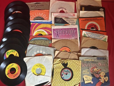 Lot of 35 - 45 RPM Vinyl Records Various Artists | eBay