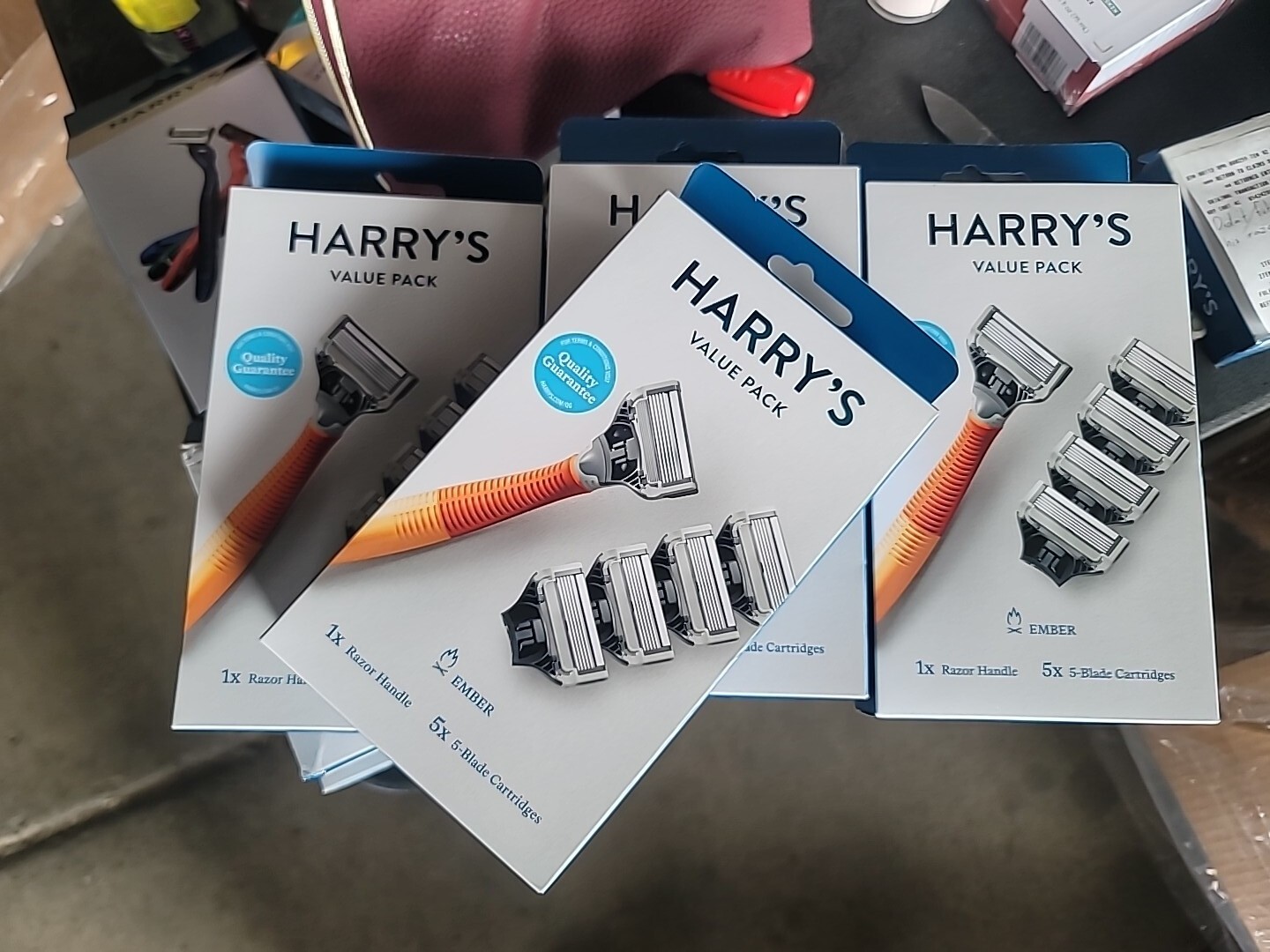 (4 PACK) Harry's VALUE PACK 1 Razor Handle + 5 X 5Razor Blade ...