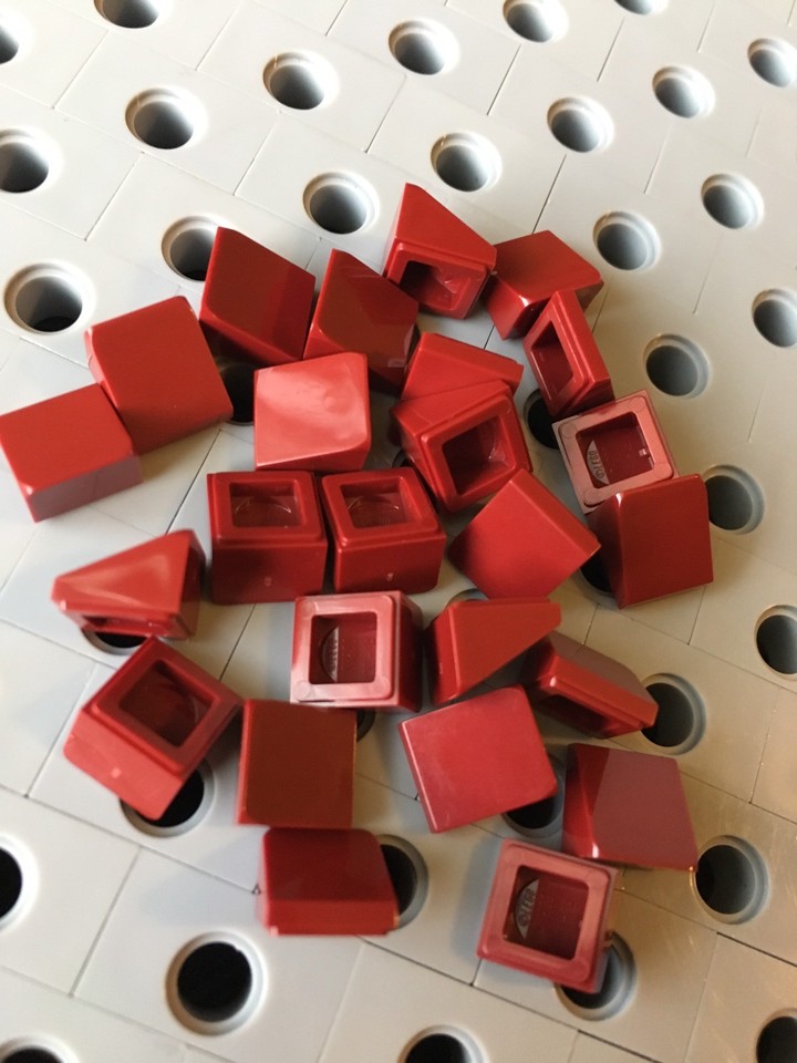 LEGO Dark Red 1x1x2/3 Mini Slopes Roof Tile Bricks 1 X 1 Smooth ...