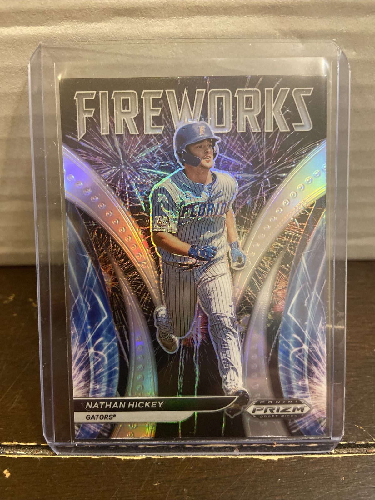 2021 Prizm Draft Picks Nathan Hickey Fireworks Insert Silver Prizm ...