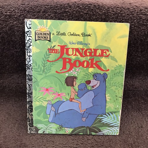 Golden Books Disney The Jungle Book Baloo Rudyard Kipling VTG Mowgli ...