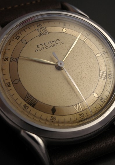 Eterna Bumper Movement 1940's Automatic SS Screw Back 34mm Cal.1159H ...
