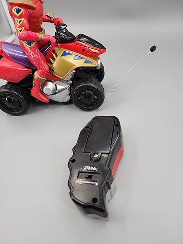 Power Rangers Red Ranger Remote Control Vehicle 4 Wheeler Head Flip ...