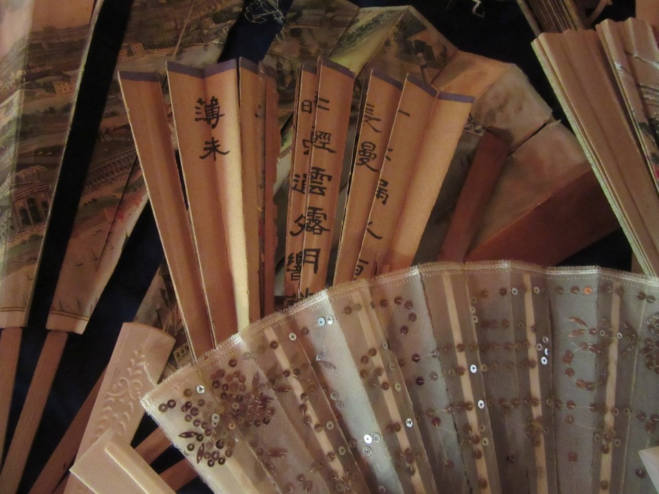 #1-LOT of 54 FOR PARTS ONLY-Antique Hand Fans,European,1800s,Jenny ...