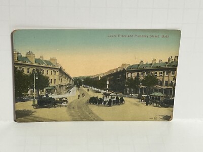 Postcard Laura Place and Puiteney Street Bath England A50 | eBay