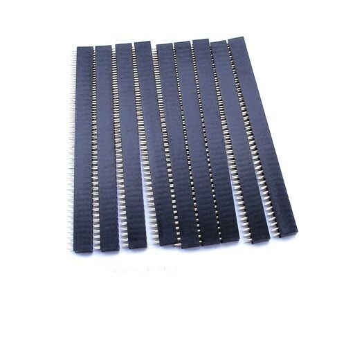 10 PCS 40 Pin 2.54mm Single Row Straight Female Pin Header Strip PCB ...