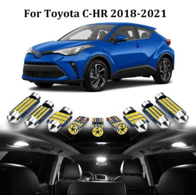 12x White LED Interior Lights Kit + Reverse Light for Toyota CHR C-HR ...