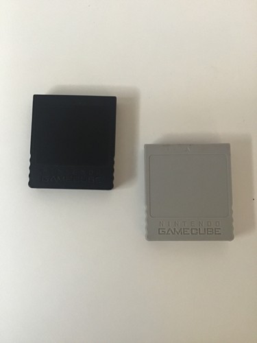 Official Nintendo GameCube Black Memory Cards 59 & 251-DOL-008 & DOL ...