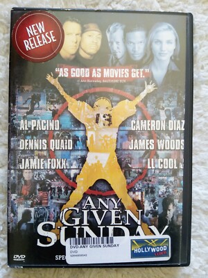 Any Given Sunday (DVD, 2000, Special Edition) Al Pacino, Cameron Diaz ...