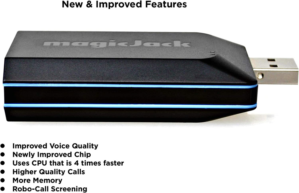 MagicJack, New 2023 VOIP Phone Adapter, Portable Home and On-The-Go ...
