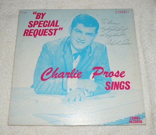 LP : By Special Request - Charlie Prose Sings (1965) SIGNED | eBay
