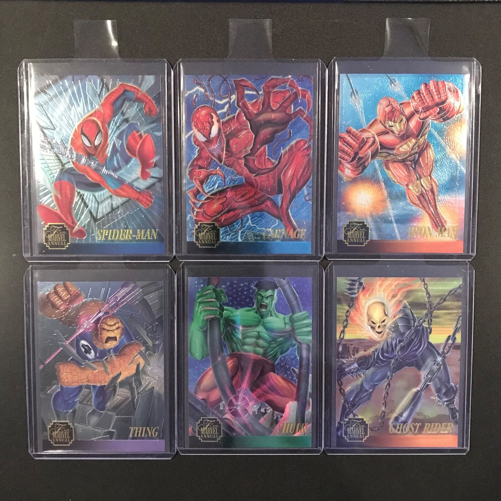 95 Flair Marvel Annual Chromium 1995 Singles-You Choose-Finish Your Set ...